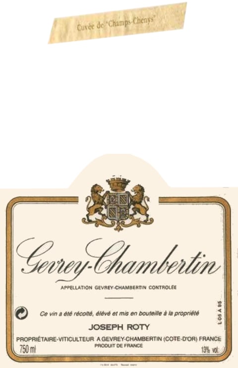 Domaine Joseph Roty Gevrey-Chambertin Champs Chenys 2016 | Wine.com
