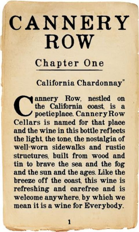 Cannery Row Cellars Chapter One Chardonnay 2015 | Wine.com