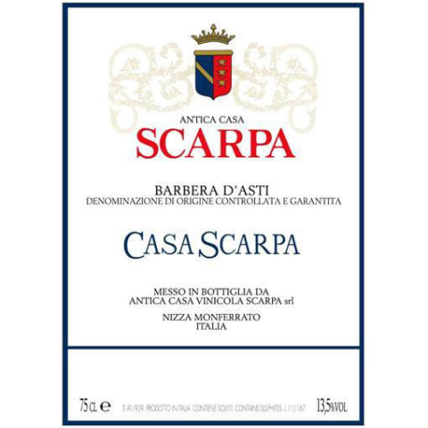 Scarpa Casa Scarpa Barbera d'Asti 2021 | Wine.com