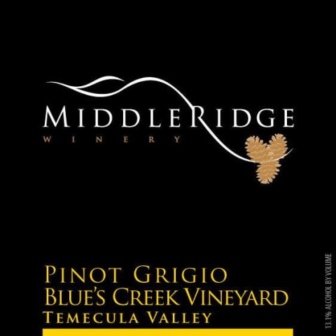 Middle Ridge Winery Blue's Creek Vineyard Pinot Grigio 2014 | Wine.com