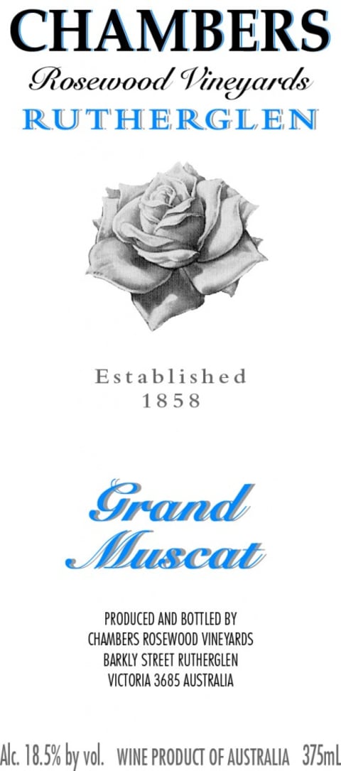 Chambers Rosewood Rutherglen Grand Muscat (375ML half-bottle) | Wine.com