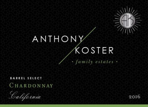 Anthony Koster Barrel Select Chardonnay 2016 | Wine.com