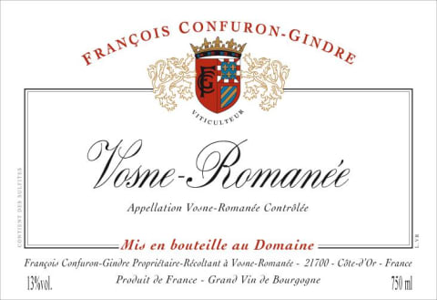 Francois Confuron-Gindre Vosne-Romanee 2018 | Wine.com