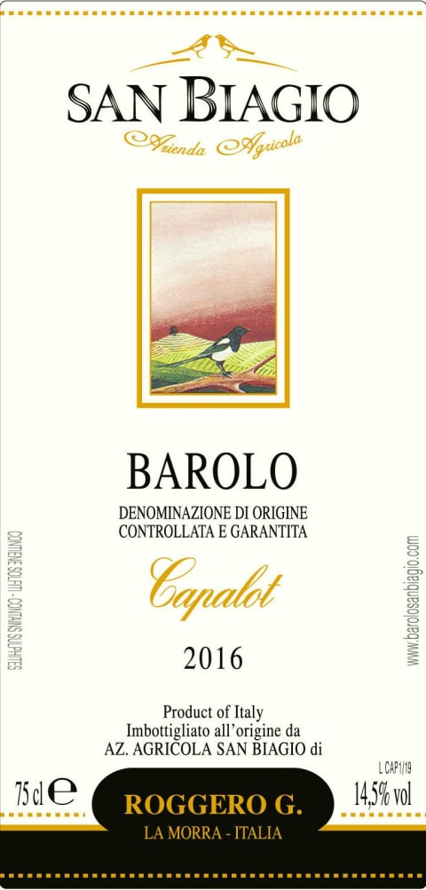 San Biagio Barolo Capalot 2016 | Wine.com