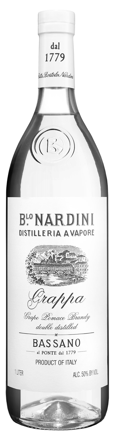 Nardini White Label Grappa (1 Liter) | Wine.com