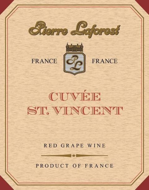 Pierre Laforest Cuvee St. Vincent Red 2016 | Wine.com