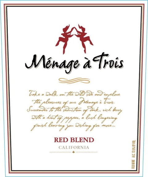 Menage a Trois Red Blend 2019 | Wine.com