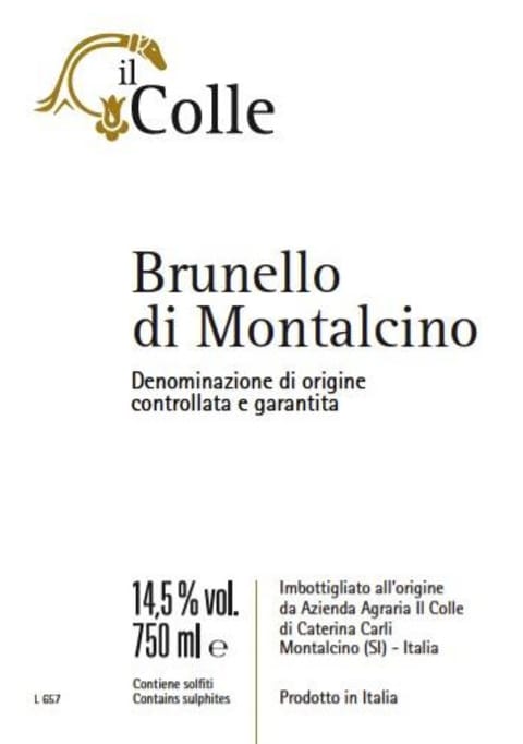 Il Colle Brunello di Montalcino Red 2012 | Wine.com