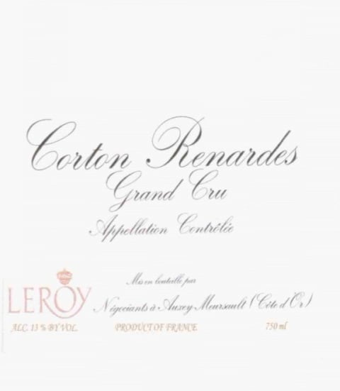 Domaine Leroy Corton-Renardes Grand Cru 2001 | Wine.com