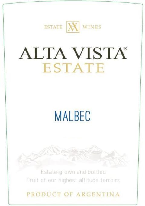 Alta Vista Estate Malbec 2020 | Wine.com