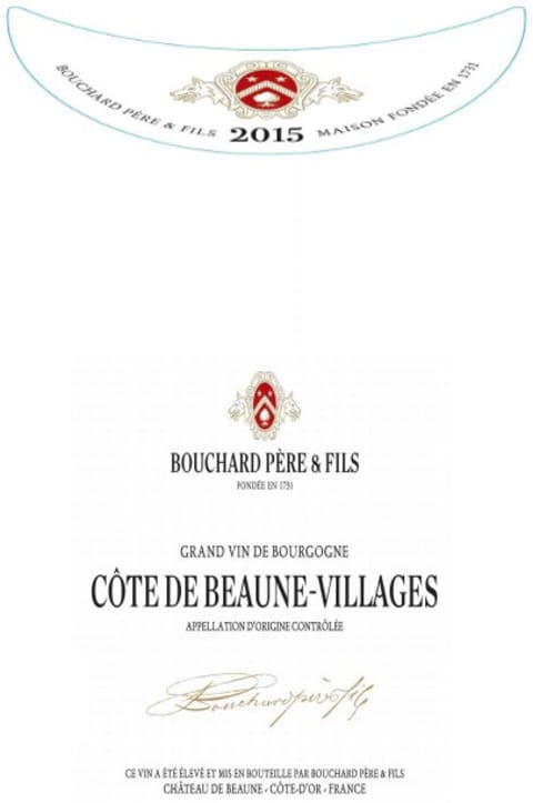 Bouchard Pere & Fils Cote de Beaune Villages 2015 | Wine.com