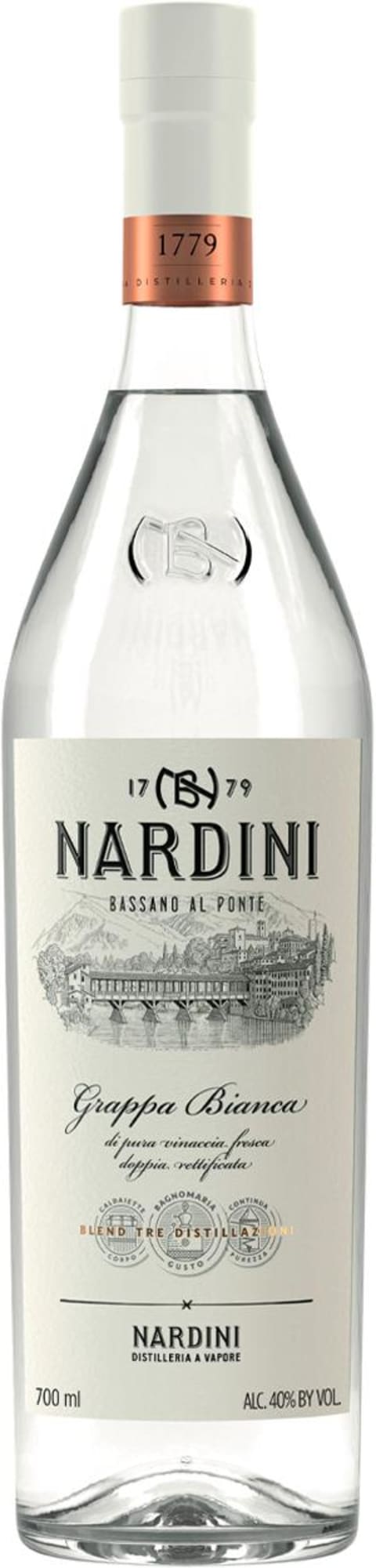 Nardini Grappa Bianca (700ML) | Wine.com