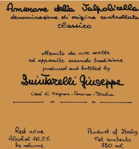 Giuseppe Quintarelli Amarone della Valpolicella Classico 2015 | Wine.com