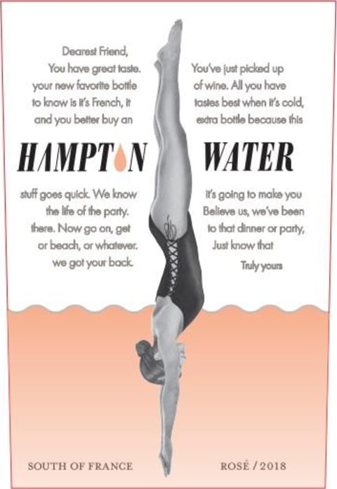 Hampton Water Rose (375ML half-bottle) 2018 | Wine.com