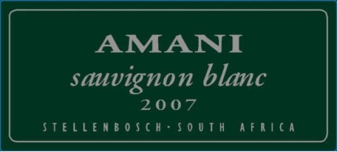 Amani Sauvignon Blanc Stellenbosch 2007 | Wine.com