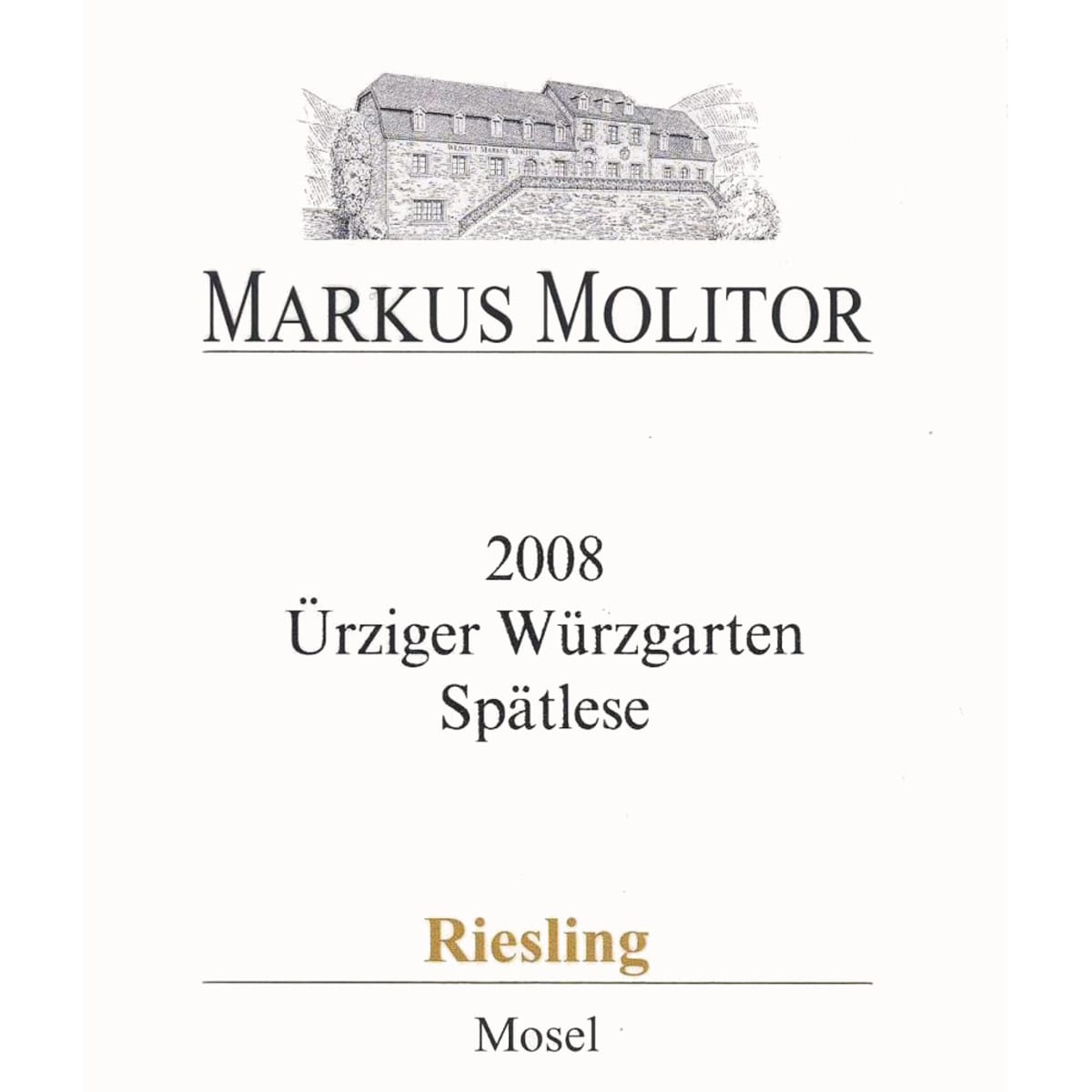Markus Molitor Urziger Wurzgarten Riesling Spatlese 2008 | Wine.com