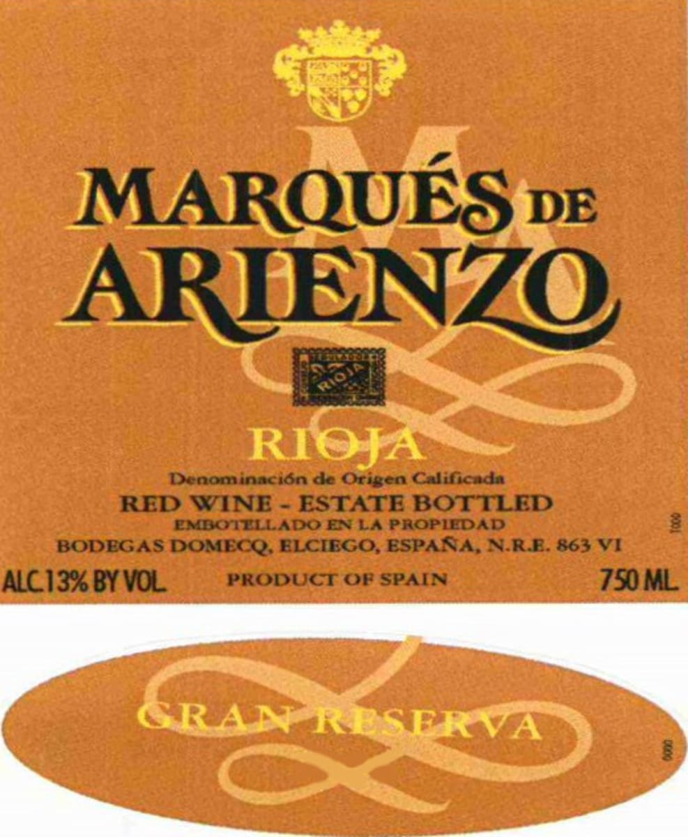Marques de Riscal Marques de Arienzo Gran Reserva 2004 | Wine.com