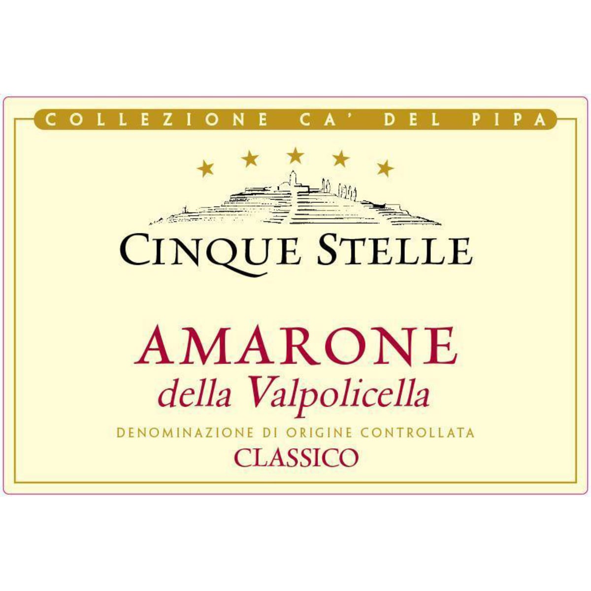 Castellani Cinque Stelle Amarone (torn label) 1999 | Wine.com