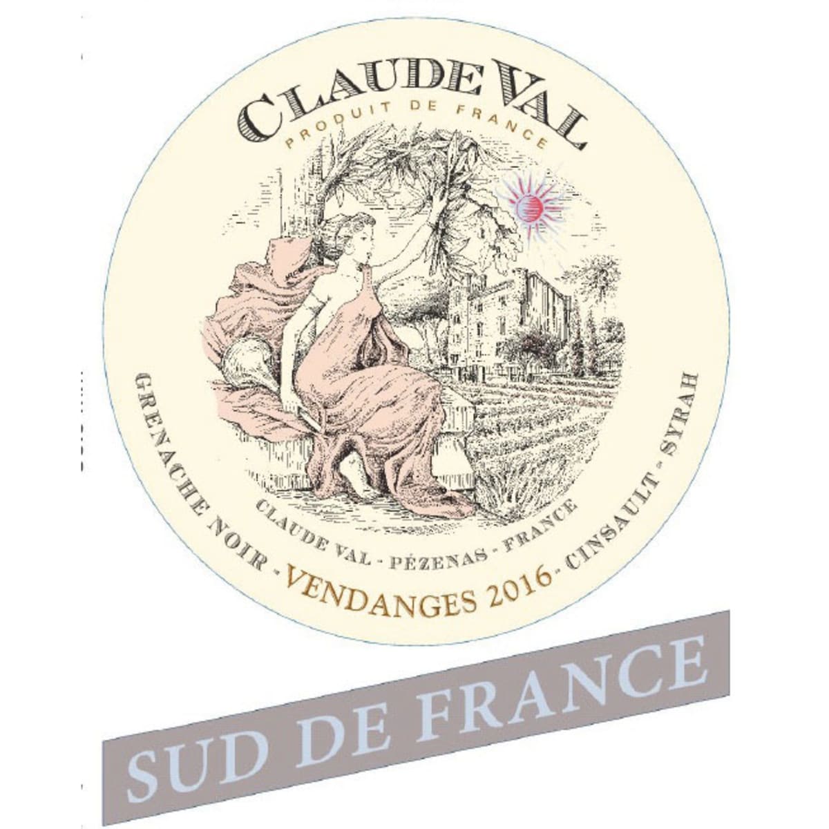 Claude Val Rose 2016 | Wine.com