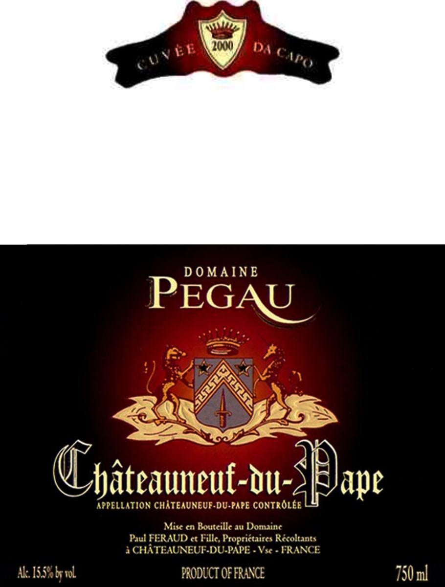 Domaine du Pegau Chateauneuf-du-Pape Cuvee Da Capo 2000 | Wine.com