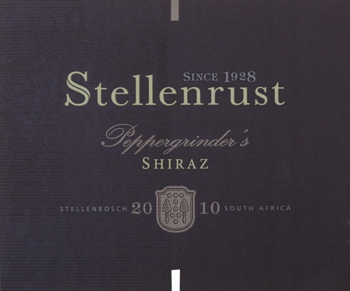 Stellenrust Wine Estate Peppergrinder's Shiraz 2010 | Wine.com
