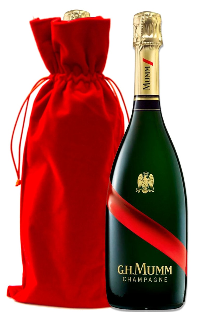 G.H. Mumm Brut Grand Cordon with Red Velvet Gift Bag | Wine.com