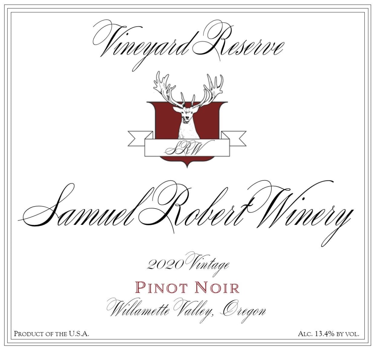 Samuel Robert Winery Vintners Reserve Pinot Noir 2020 | Wine.com