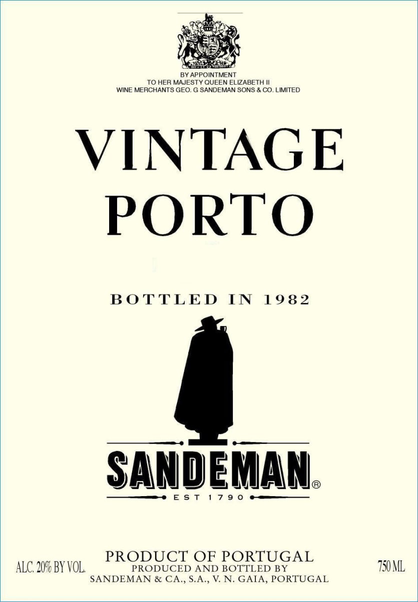 Sandeman Vintage Port (wine stained label) 1985 | Wine.com