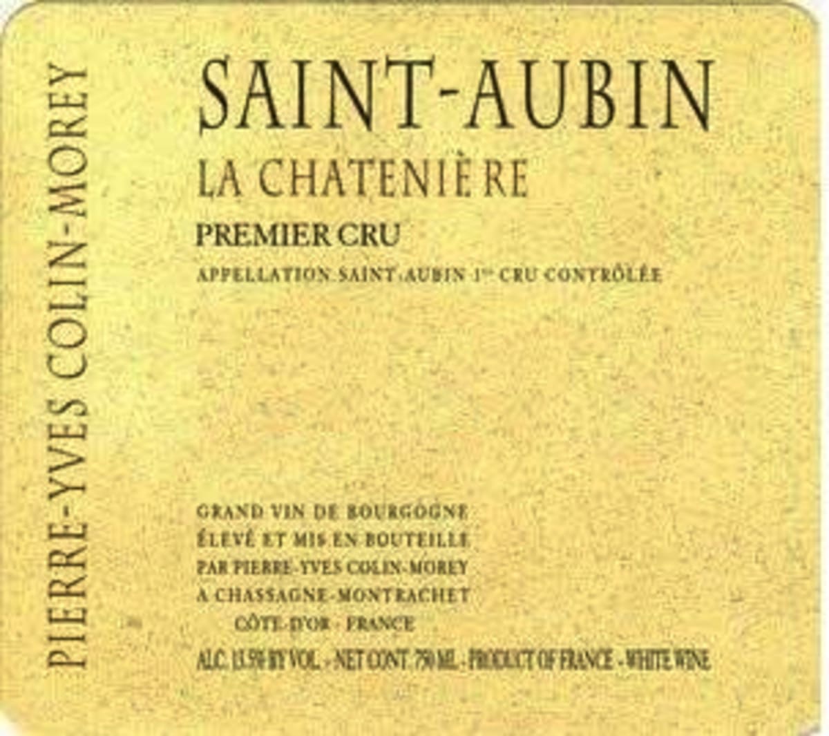 Pierre-Yves Colin-Morey St-Aubin La Chateniere Premier Cru 2019 | Wine.com