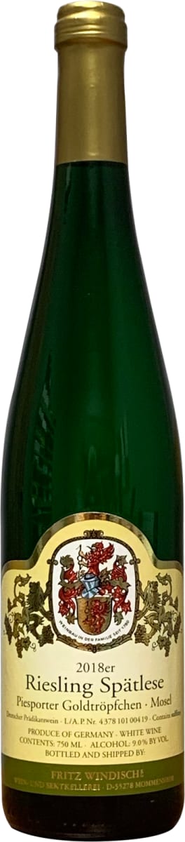 Weingut Fritz Windisch Piesporter Goldtropfchen Riesling Spatlese 2018 ...