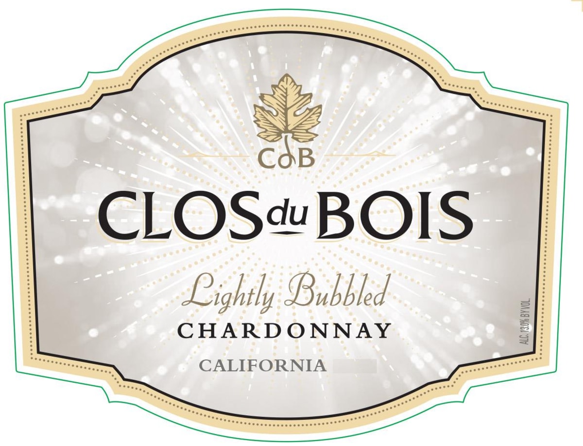 Clos du Bois Lightly Bubbled Chardonnay 2017 | Wine.com
