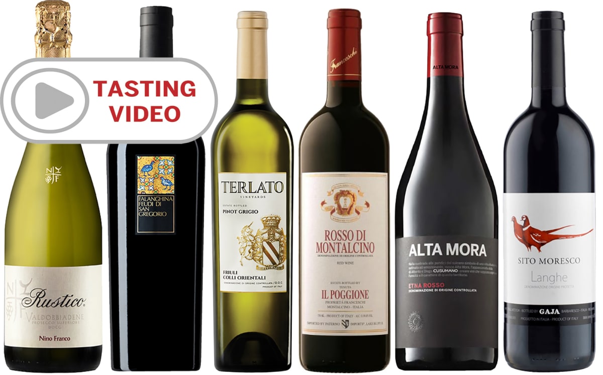 Tour of Italy Wine Set with Tasting Video | Wine.com