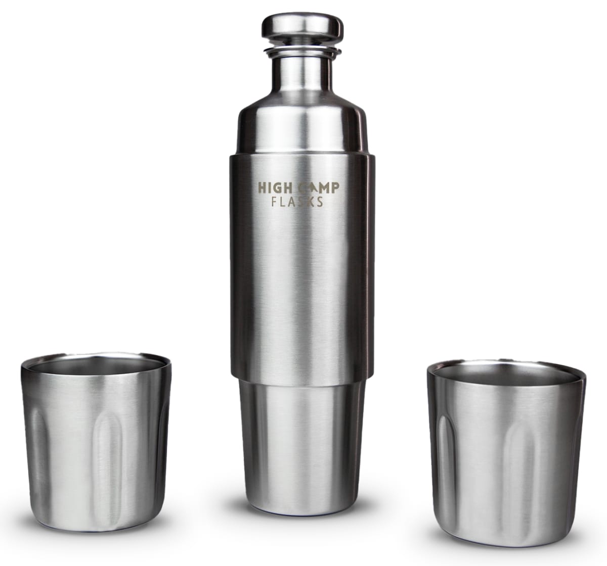 High Camp Stainless Firelight 750ml Flask | Wine.com
