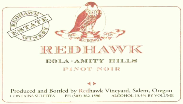 Redhawk Vineyard Estate Pinot Noir 2009 | Wine.com