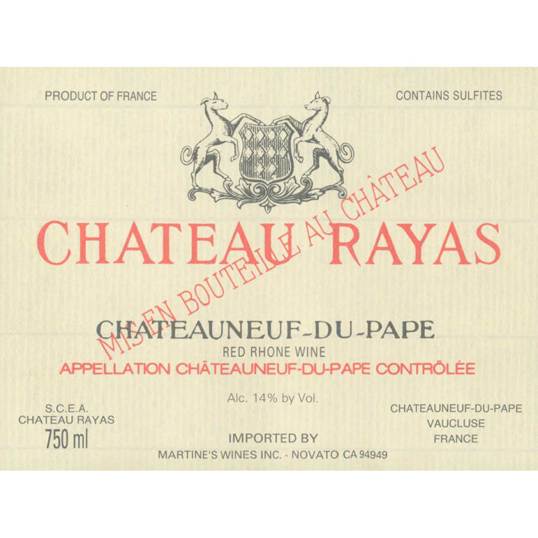 Chateau Rayas Chateaneuf-du-Pape Reserve 1990 | Wine.com