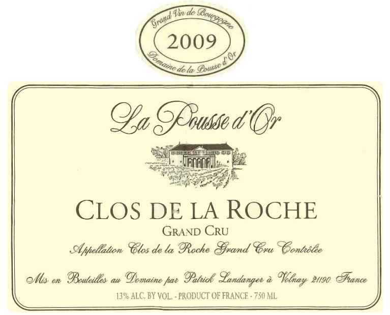 Domaine de la Pousse d'Or Clos de la Roche Grand Cru 2009 | Wine.com