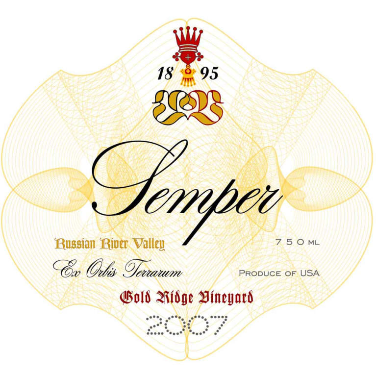 Semper Gold Ridge Pinot Noir 2007 | Wine.com