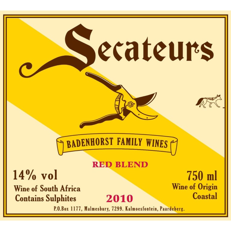 Badenhorst Secateurs Red Blend 2010 | Wine.com