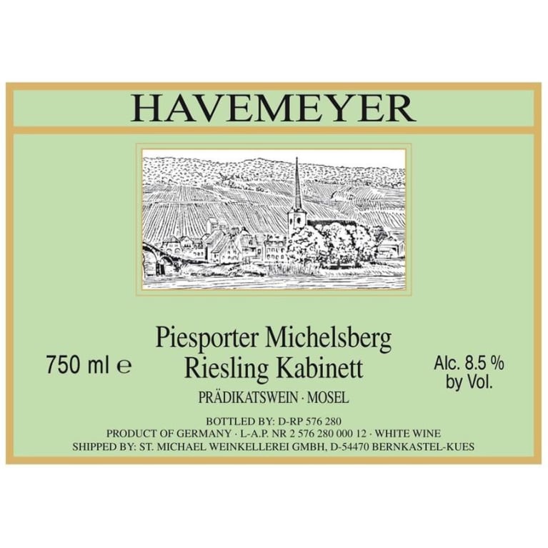 Havemeyer Piesporter Michelsburg Kabinett Riesling 2012 | Wine.com
