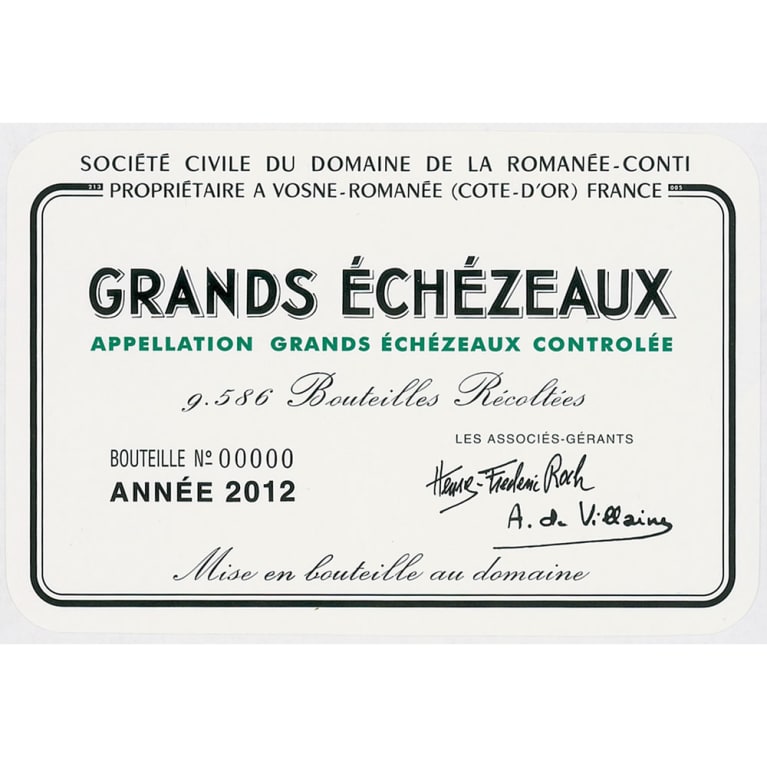 Domaine de la Romanee-Conti Grands Echezeaux Grand Cru 2012 | Wine.com