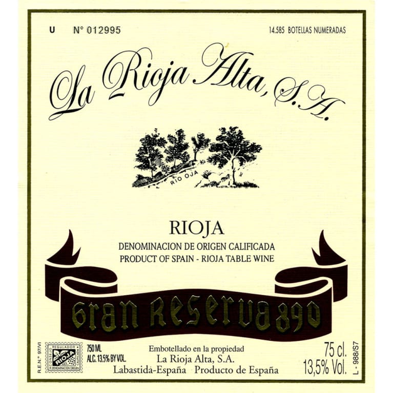 La Rioja Alta Gran Reserva 890 Tinto 2004 | Wine.com