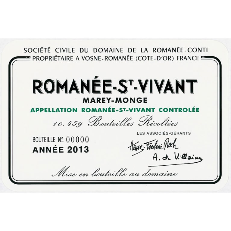 Domaine de la Romanee-Conti Romanee St. Vivant Grand Cru 2013 | Wine.com