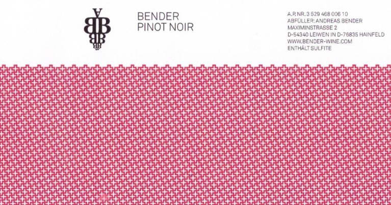 Andreas Bender Pinot Noir 2012 | Wine.com