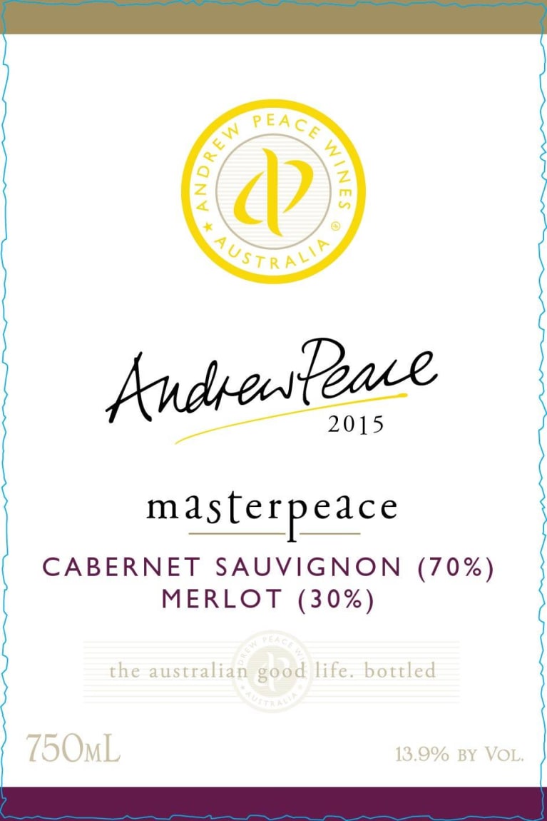 Andrew Peace Wines Masterpeace Cabernet Sauvignon Merlot 2015 | Wine.com