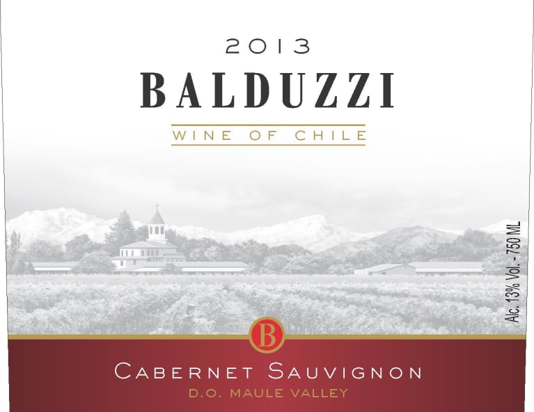 Balduzzi Vineyards & Winery Maule Valley Cabernet Sauvignon 2013 | Wine.com