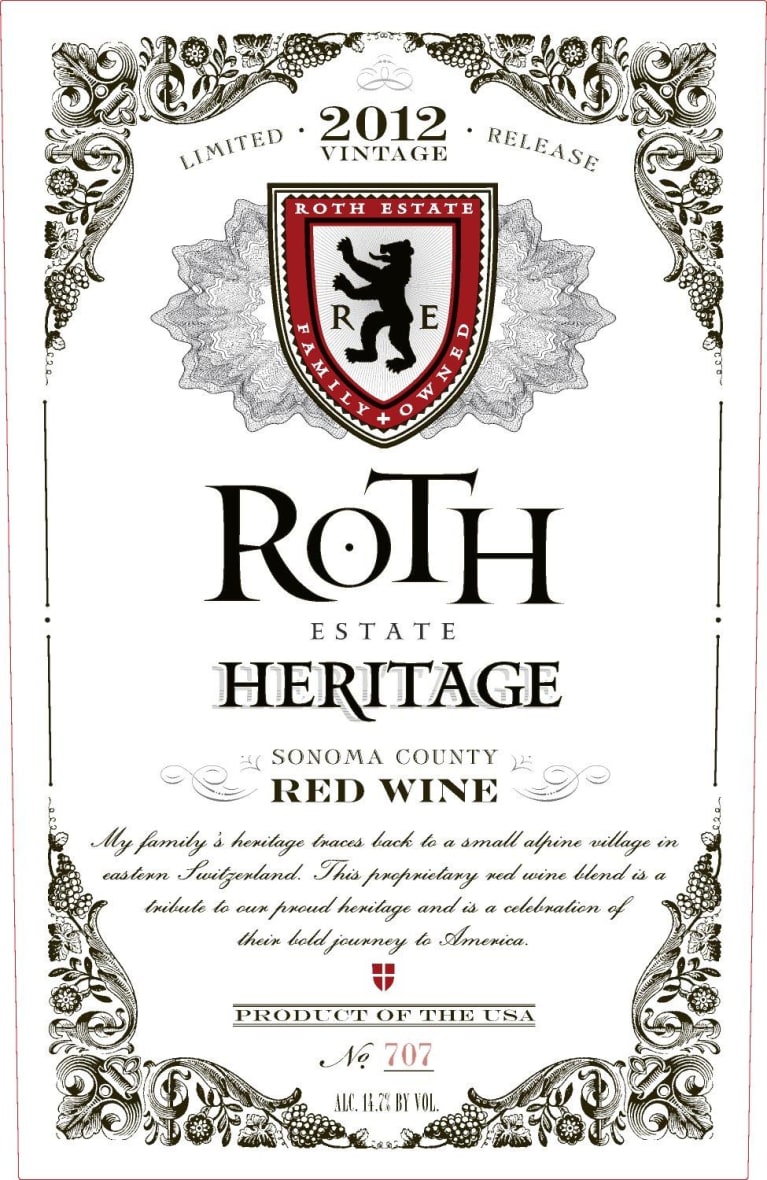 Roth Estate Heritage Red 2012 | Wine.com