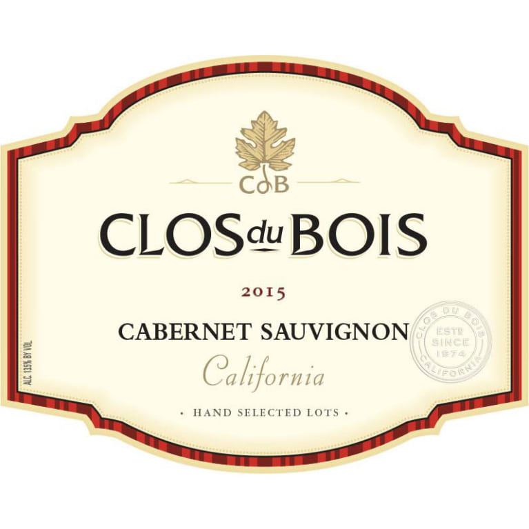 Clos du Bois California Cabernet Sauvignon 2015 | Wine.com