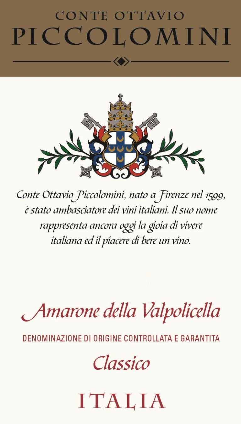 Conte Ottavio Piccolomini d'Aragona srl Amarone della Valpolicella ... Conte Ottavio Piccolomini d'Aragona srl Amarone della Valpolicella ...