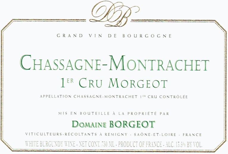 Domaine Borgeot Chassagne-Montrachet Morgeot Premier Cru 2012 | Wine.com