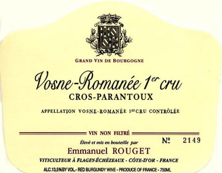 Emmanuel Rouget Vosne-Romanee Cros-Parantoux Premier Cru 2012 | Wine.com